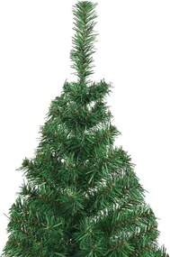 Umělý vánoční stromek s hustými větvemi zelený 210 cm PVC 321036