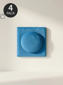 Sinsay - Čalouněné nástěnné panely ve tvaru kostek 4 pack - modrá