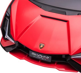 HOMCOM dětské auto 12V 2 jízdní režimy Lamborghini SIAN SUV auto na hraní elektrické auto s dálkovým ovládáním hudba (MP3/USB) světlo 37-60 měsíců ko…