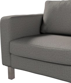 Potah na křeslo IKEA Karlstad, krátký barva šedá látka pletený vzor