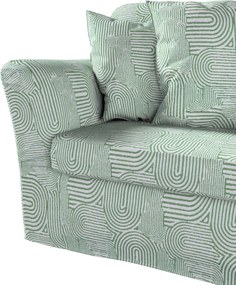 Potah na pohovku IKEA  Tomelilla rozkládací barva zelená látka pletený vzor, vzorované