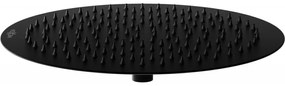Mexen sprchová nerezová hlavice Round 30 cm, černá, 79230-70