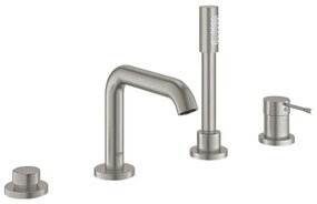 Grohe Essence - Páková vanová 4-otvorová baterie, supersteel 19578DC1