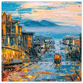 Obraz - Cable Car, San Francisco (30x30 cm)