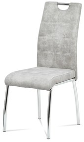 Jídelní židle HC-486 SIL3, látka stříbrná COWBOY / chrom