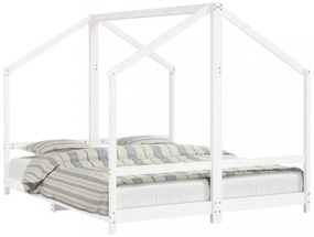 Dvojitá dětská domečková postel Dekorhome 80 x 160 cm