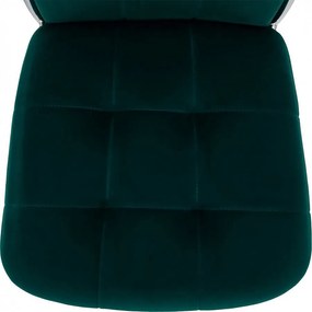 Tempo Kondela Jídelní židle ADORA NEW, smaragdová Velvet látka/chrom