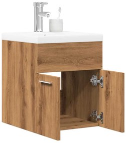2dílná koupelnová sestava dub artisan kompozitní dřevo 3328582