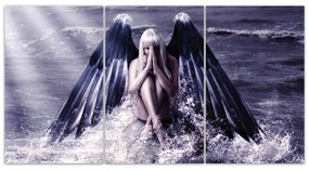 Malvis ® Obraz Modlitba andělům Velikost: pětidílný obdélník - 100x45 cm