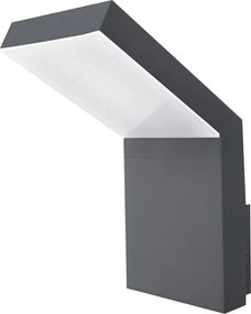 NV 711024 Venkovní nástěnné svítidlo PARK hliník tmavě šedá akrylový difuzor LED 6W 3000K 220-240V 120st. IP54 AC vč. driveru - NOVA LUCE