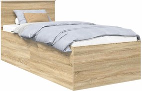 Rám postele s čelo Sonoma dub 75 x 190 cm Kompozitní dřevo 3408629