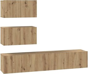 Sestava TV skříněk 4 ks Dub artisan Kompozitní dřevo 3393395