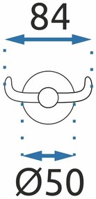 Rea příslušenství, 2-háček do koupelny na ručníky MIST 02, černá, REA-80019