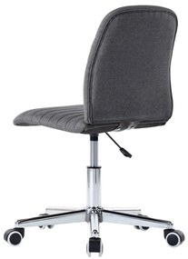 Jídelní židle 4 ks tmavě šedé textil,  3056531