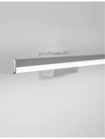 Nova Luce Nástěnné svítidlo nad obrazy a zrcadla CORSO stříbrný chromovaný hliník a akryl LED 12W 3000K IP44