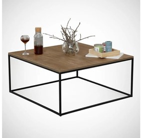 Asir | Konferenční stolek POLY 43x75 cm hnědá/černá | AS1232