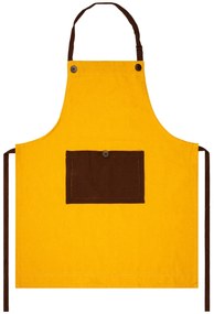 Trade Concept Kuchyňská zástěra Heda žlutá, 70 x 85 cm
