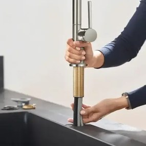 Hansgrohe - Dřezová baterie Talis s výsuvnou sprškou, sBox, vzhled ner