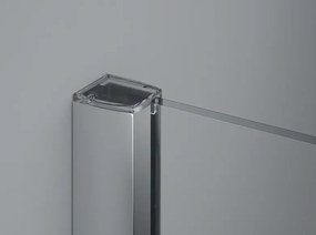 Sanswiss PUR PU31P jednokřídlé sprchové dveře 140 cm Šířka: 1400 mm, Profil: Chrom, Sklo: Mastercarré 30