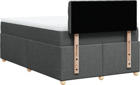 Box spring postel s matrací tmavě šedá 120x200 cm textil 3286655
