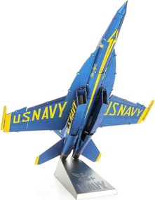 3d puzzle metal earth luxusní ocelová stavebnice blue angels f/a 18 super hornet