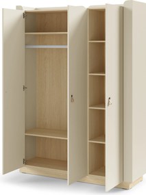Meblar Šatní skříň SALERNO SA14 Kombinace barev: Makadamia/ Dub Mavelie