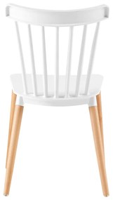 Kondela Jídelní židle, bílá/buk, ZOSIMA