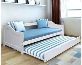 Tempo Kondela Dřevěná postel Intro 200x90 Bílá