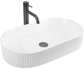Rea Vanda, umyvadlo na desku 600x340x130mm, bílá lesklá, REA-U6526