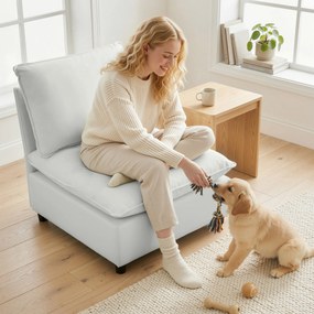 HOMCOM široké čalouněné relaxační křeslo z ekokůže, šedé