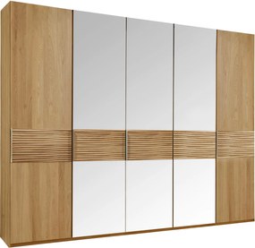 XXXLutz ŠATNÍ SKŘÍŇ S OTOČNÝMI DVEŘMI, dub, barvy dubu, 250/216/58 cm Dieter Knoll - Šatní skříně - 000442007219
