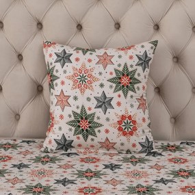 Povlak na polštář z mikrovlákna CHRISTMAS STAR 45x45 cm, barevný
