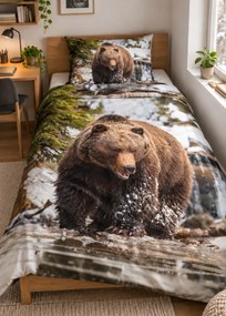 3d povlečení s medvědem - Bear Bear 140x200 cm