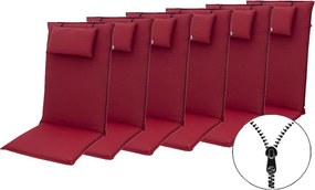 Doppler ELEGANT 2428 - set 6 ks polstrů na křeslo s vysokým opěradlem