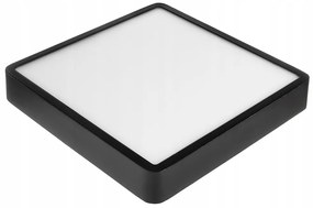 BERGE LED panel čtvercový povrchový černý 30x30x3,5cm - 24W - 1900Lm - neutrální bílá