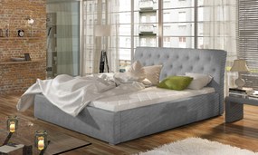 Eltap Čalouněná postel Milano s úložným prostorem Materiál a barva potahu: Kronos 19 - tmavě zelená, Rozměry (cm): 180x200