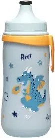 NIP Kids cup láhev s pítkem PP 330ml modrá / od 18 měsíců