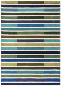 Flair Rugs koberce Ručně všívaný kusový koberec Illusion Piano Green/Multi Rozměry koberců: 60x230