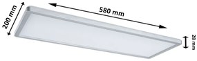 Paulmann 70996 Atria Shine, matně chromové stropní LED svítidlo s korónou, 22W LED 3000K tříkrokové stmívání, 58x20cm