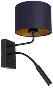Luminex | Nástěnná lampa ARDEN 1xE27/60W+1xG9/8W/230V fialová/zlatá | LU3563