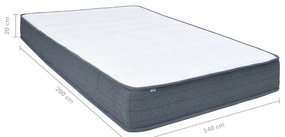 vidaXL Marketos Matrace na postel boxspring střední tvrdost 200 x 140 x 20 cm