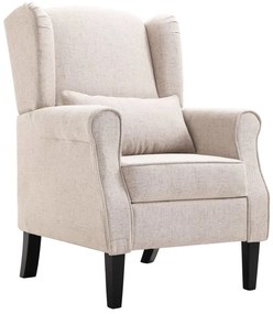 Křeslo béžové textil 248614