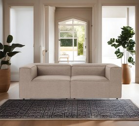 Hanah Home Dvoumístná pohovka FORA hnědá 248 cm