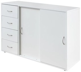 Idea IDEA Prádelník 4 zásuvky + 2 dveře 1503 bílý