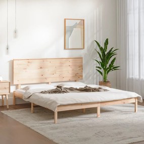 Rám postele masivní dřevo 150 x 200 cm King Size 3104808