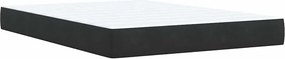 Box spring postel s matrací černá 160x200 cm samet 3287784