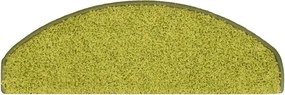Schodové rohože 15 ks 65 x 21 x 4 cm zelené, půlkulaté, velké 322383