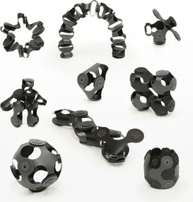Clixo Designer Black  Grey Magnetická stavebnice / 9ks / od 4 let