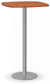 B2B Partner Koktejlový stůl OLYMPO II, 660x660 mm, šedá podnož, deska třešeň