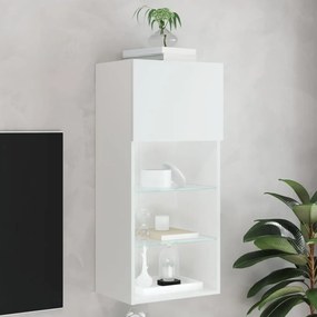 TV skříňka s LED osvětlením bílá 40,5 x 30 x 90 cm